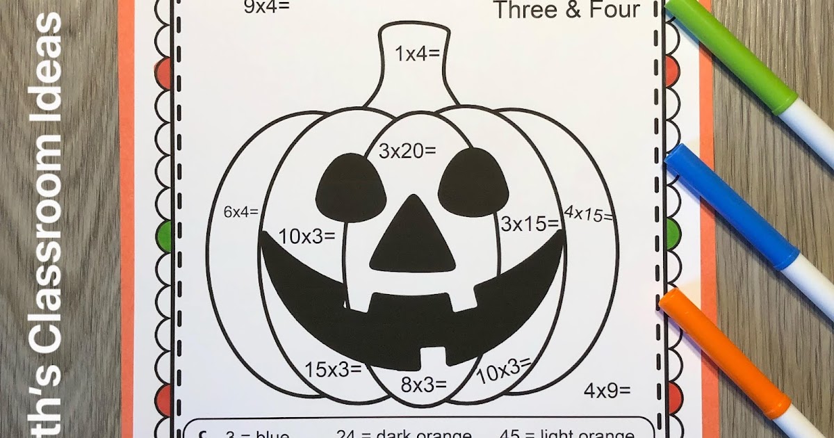 Grab These Adorable Halloween Color By Number Addition, Subtraction ...