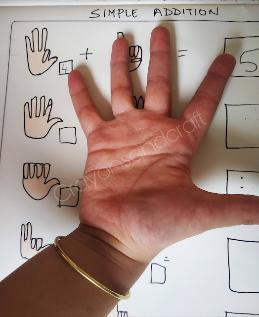 Crayons and Craft: Simple Finger Addition