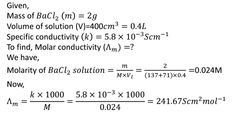 ELECTROCHEMISTRY_ CONDUCTANCE ~ CHEMISTRY