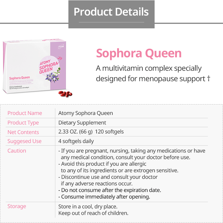 Atomy Sophora Queen a multi vitamin complex specially designed for help ...