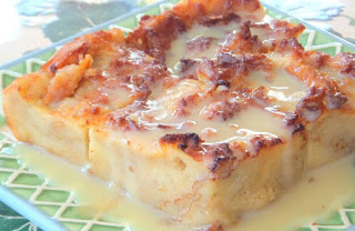 Bread Pudding with Vanilla Cream Sauce