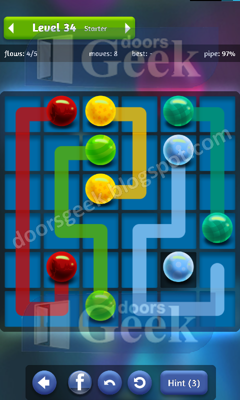 Flow Frenzy [Starter] 6x6 Level 34 ~ Doors Geek
