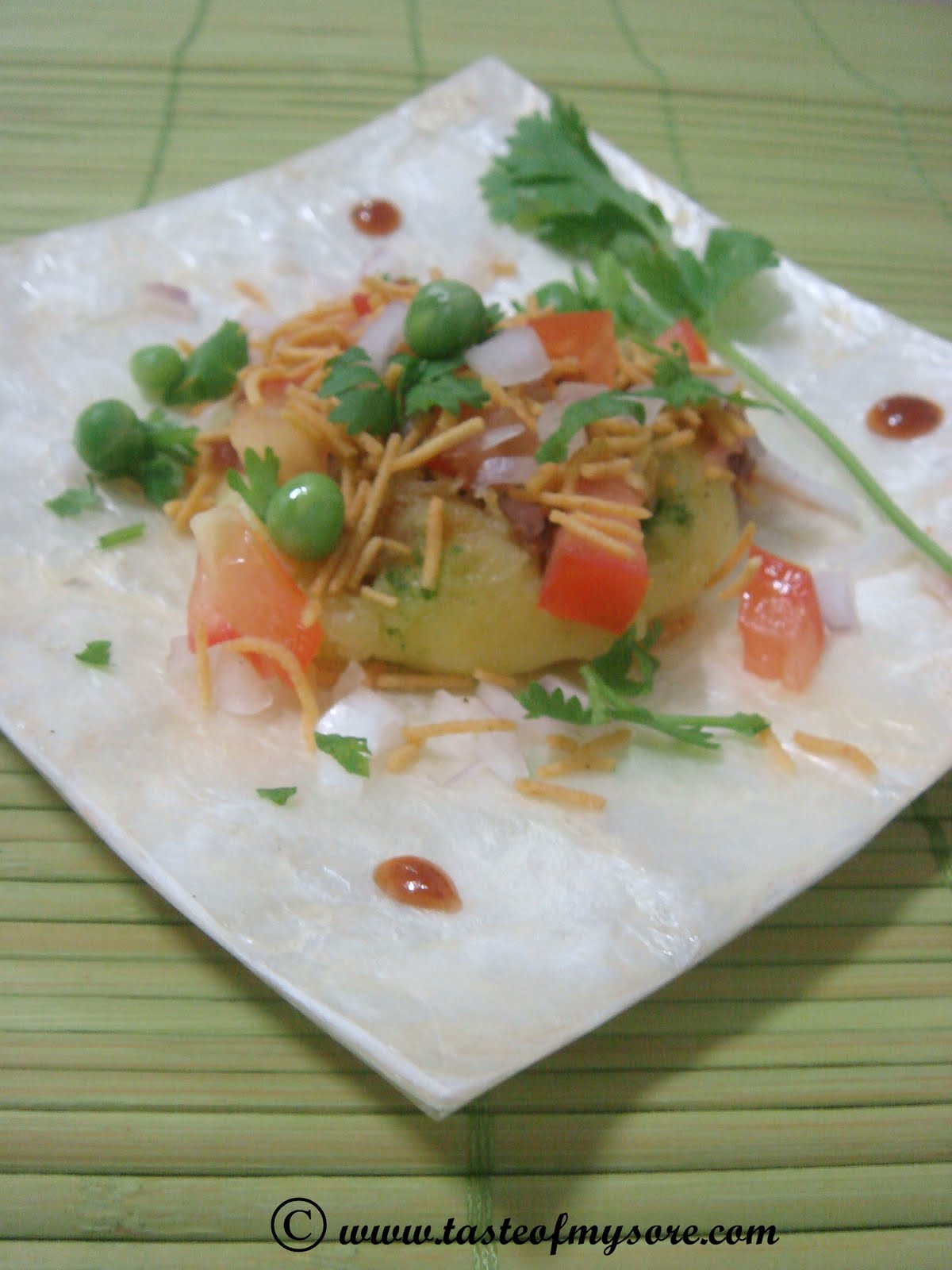 Taste of Mysore: Aloo Tikki Chat