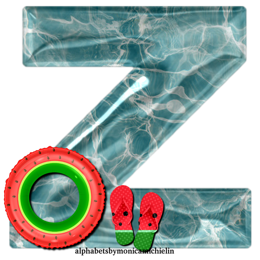 M. Michielin Alphabets: BLUE WATER POOL ALPHABET LETTERS LUMPY ...