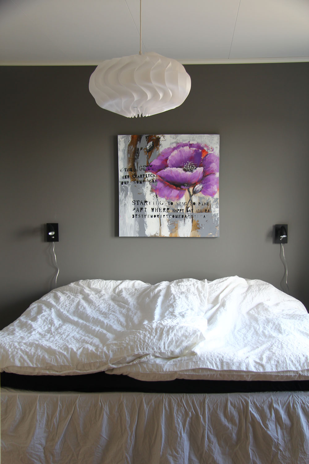 Casa Aass: Vårt soverom så å si ferdig