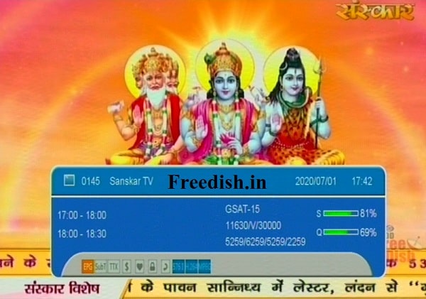 Sanskar TV available at Channel Number 54 | FreeDish