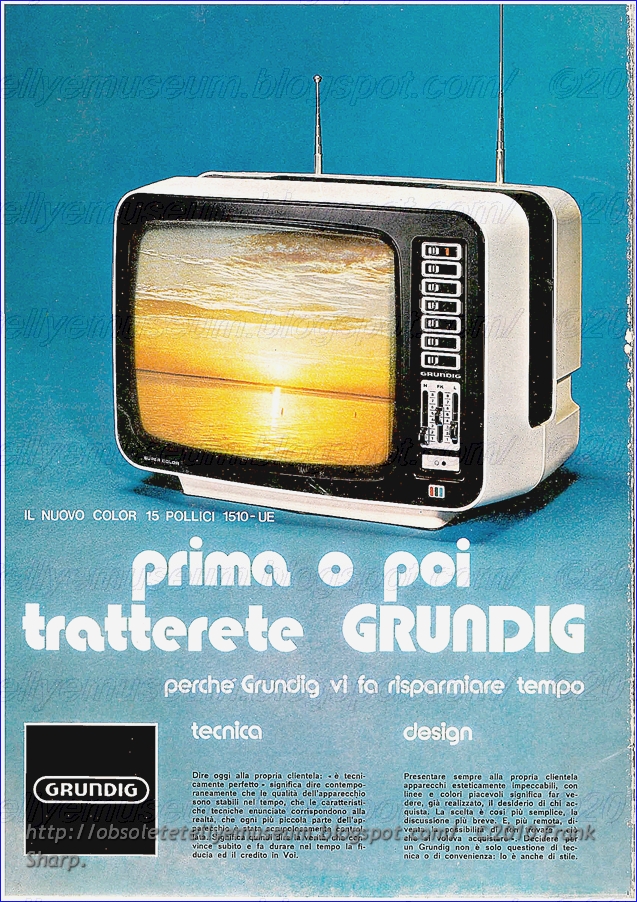 Obsolete Technology Tellye !: GRUNDIG SUPER COLOR 1510 YEAR 1973.