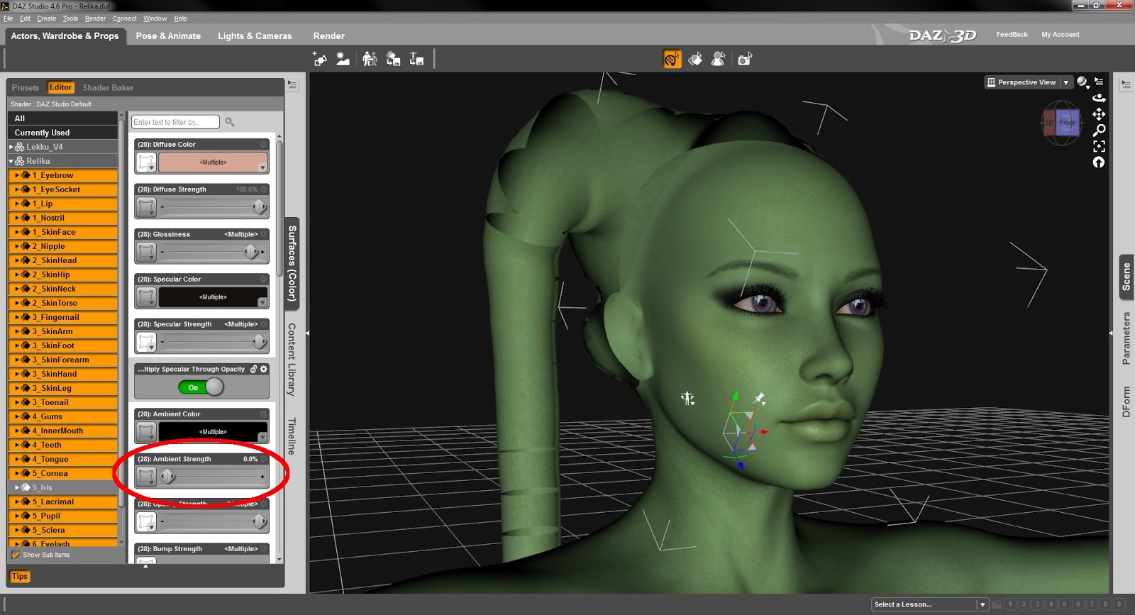 Уроки Unity3D и Daz3D: Светящаяся татуировка