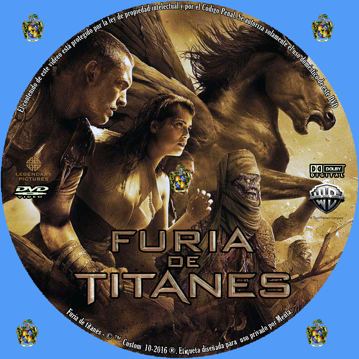 Caratulas y etiquetas: Furia de Titanes 2010