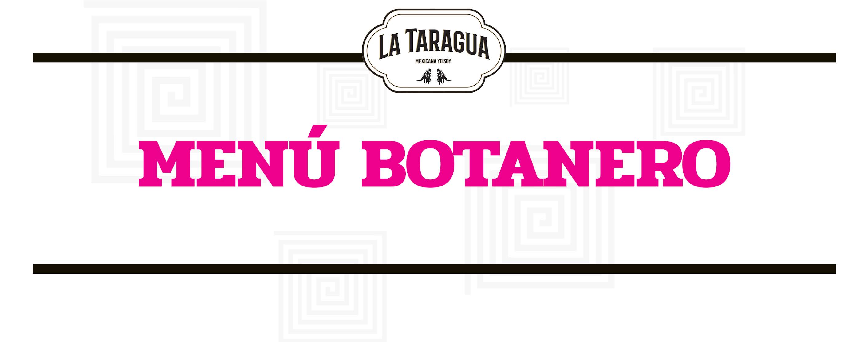 MENU BOTANERO