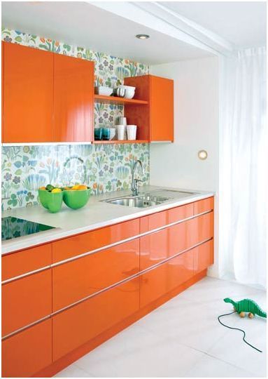 The Granite Gurus: 10 Great Orange Colored Kitchens