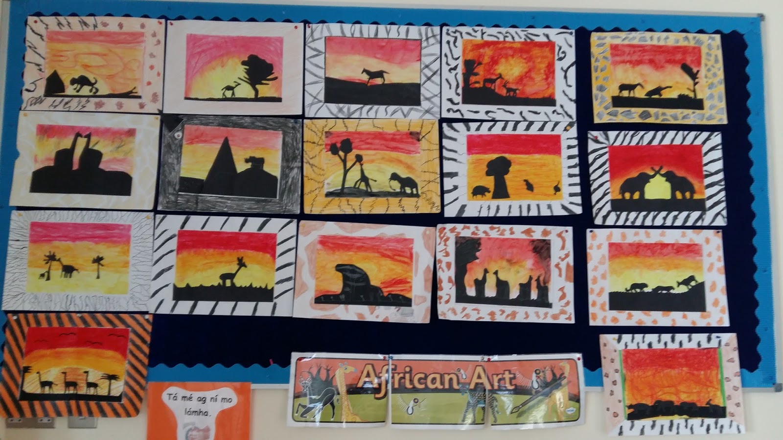 Ms. Forde's Classroom: African Safari Art