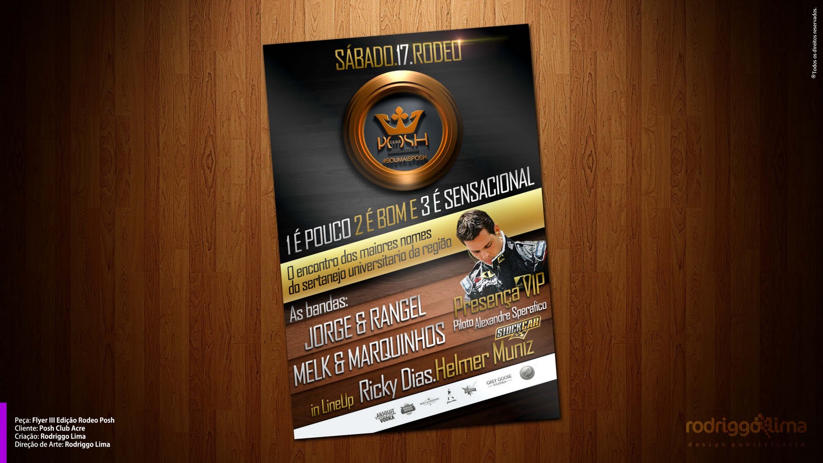 Rodriggo Lima - Design Publicitário: Alguns Flyers Posh Club - New Concept