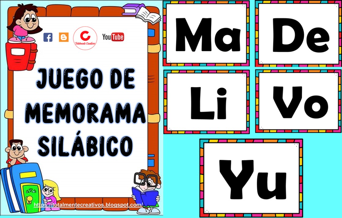 MEMORAMA SILÁBICO PARA IMPRIMIR ~ TotalmenteCreativos