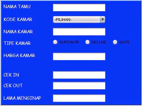 Pemrograman Aplikasi Registrasi Hotel menggunakan Java NetBeans