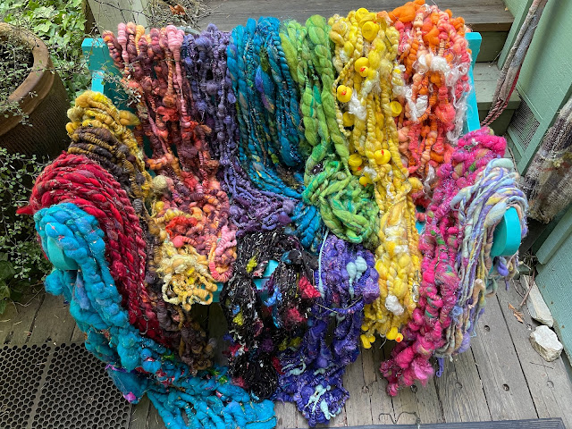 CENTERING WITH FIBER: July my month to card batts and spin yarn for 21 ...