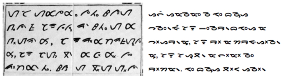 Tapanuli Nadeges: Bentuk Aksara Batak