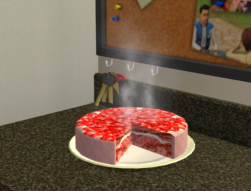 TheNinthWaveSims: The Sims 2 - Strawberry Cream Cake
