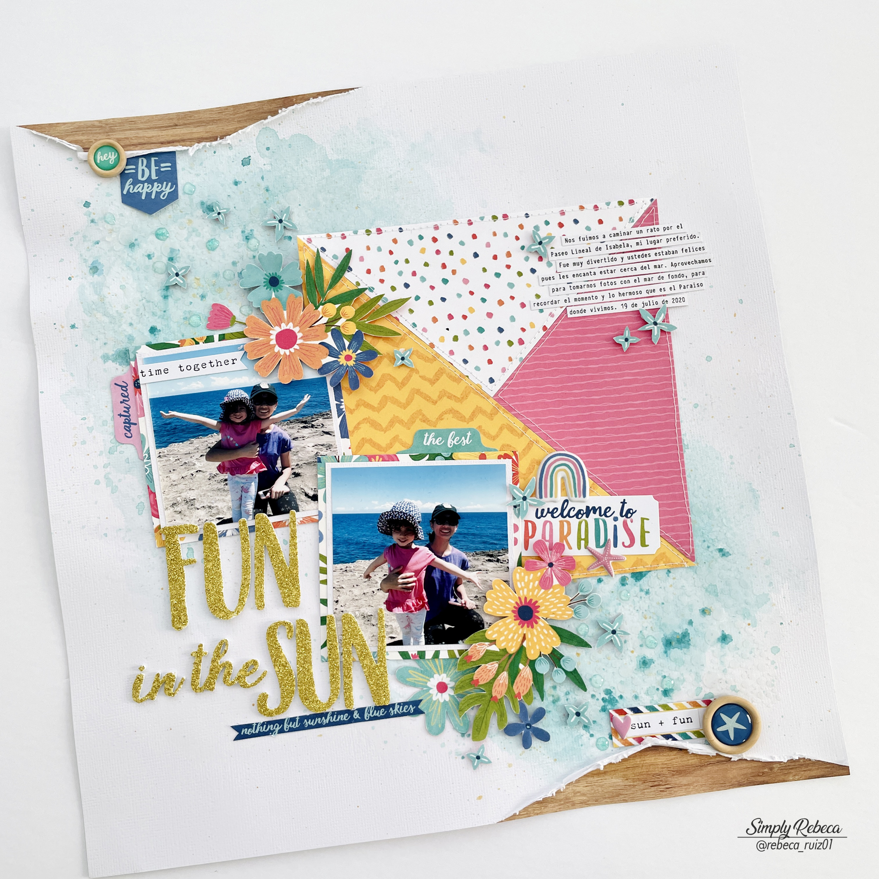 Fun in the Sun Layout - Simply Rebeca