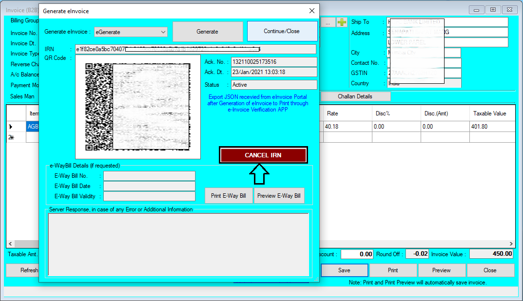 E-Invoice Creation Help Guide