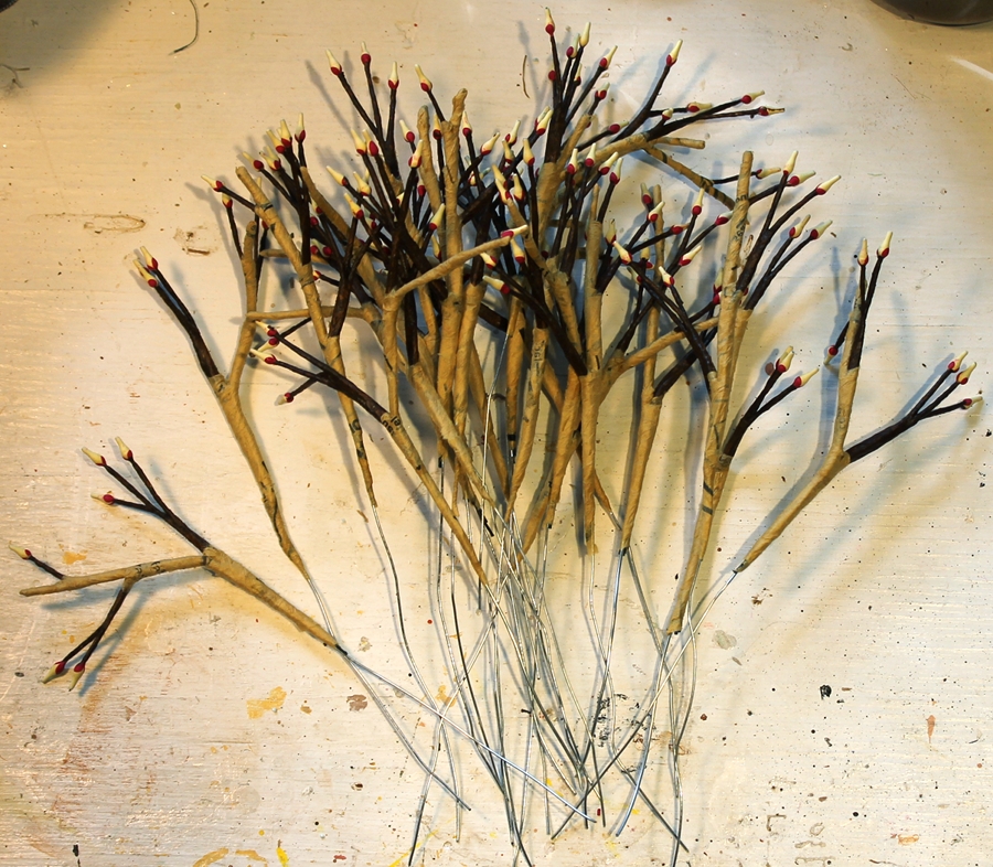 Happy Holidays: Behind the scenes, how I build trees and shrubs.
