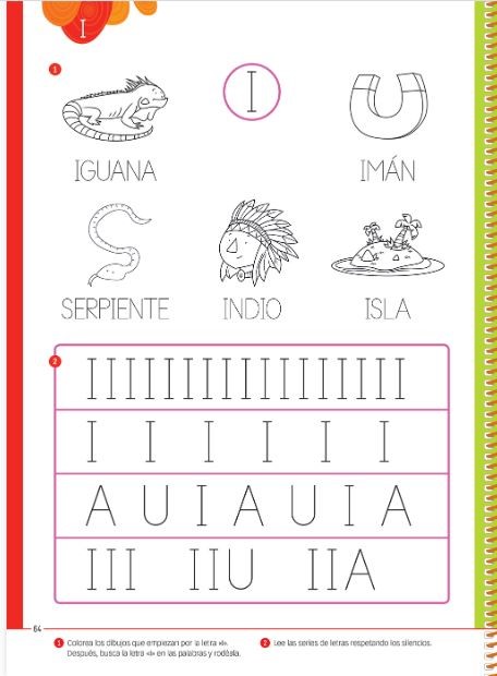 Blog 3 años Parque de Lisboa: Libro de lectura-Vocal I - 8 de Junio