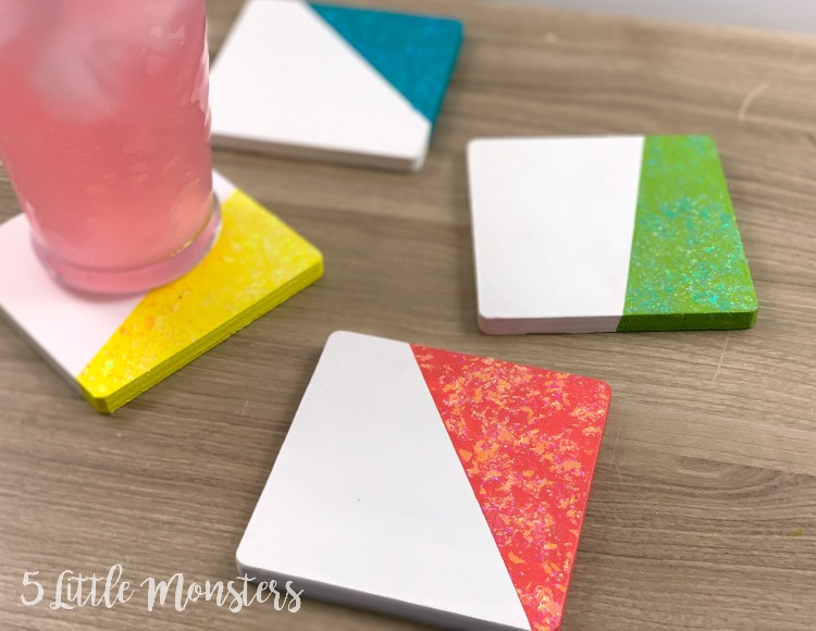 5 Little Monsters: Glitter Coasters