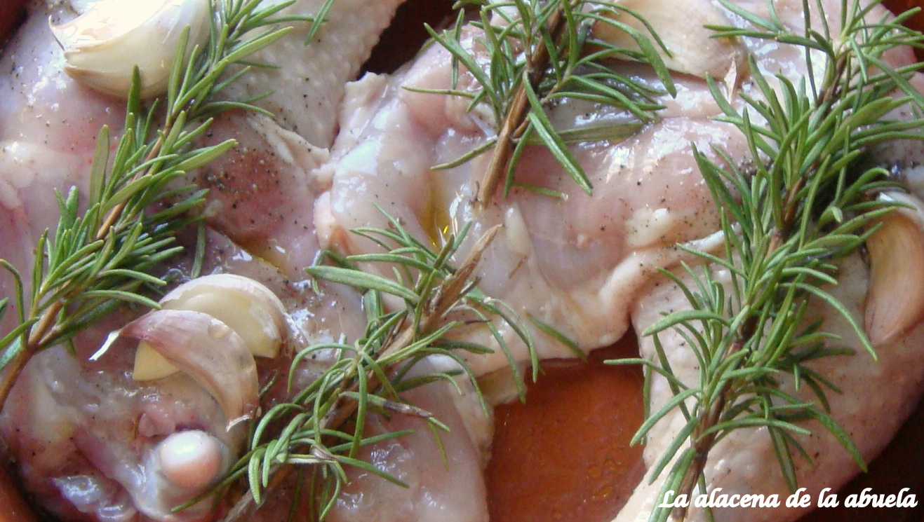 La alacena de la abuela Carmen: POLLO AL ROMERO