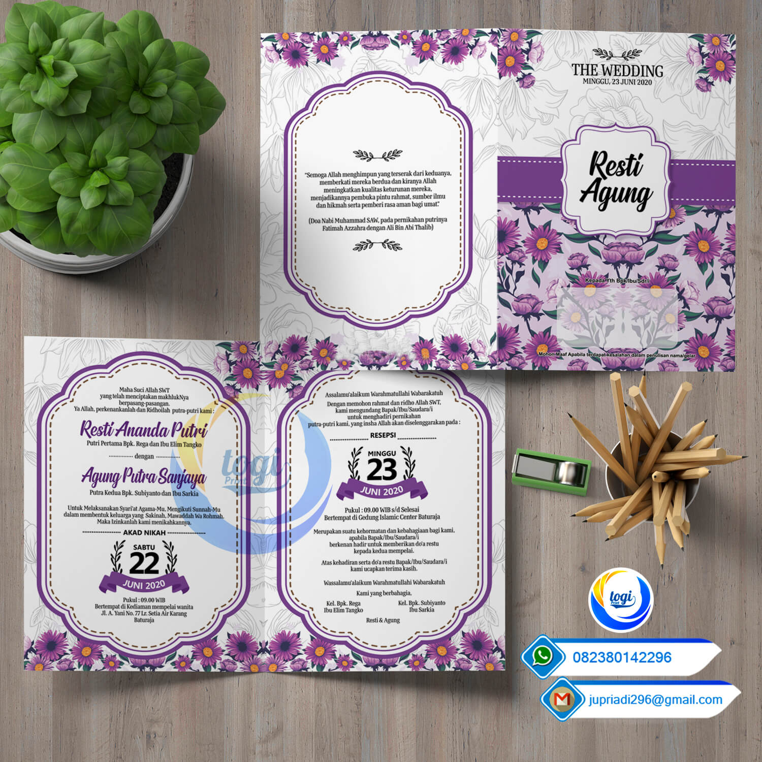 100 Download Template Desain Undangan Pernikahan Custome Elegan Cdr ...