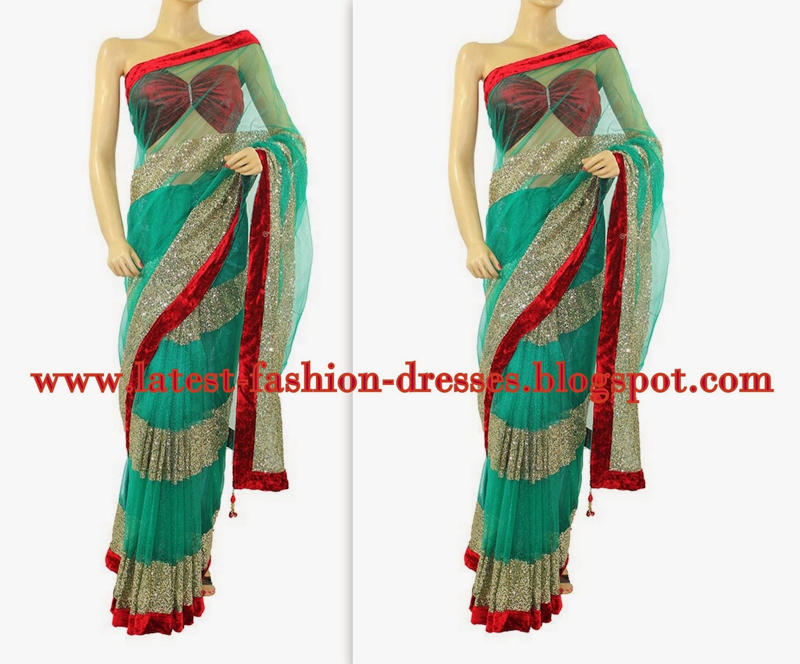 LATEST SOUTH INDIAN DESIGNER SAREE AND BLOUSE NECK DESIGNS COLLECTIONS ...
