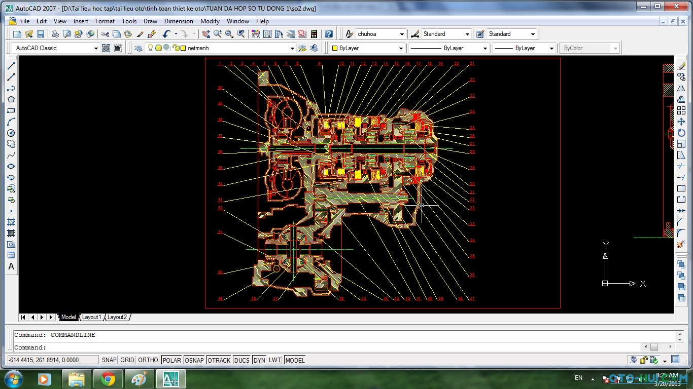 Cộng đồng sinh viên ôtô Việt Nam: Bản vẽ CAD hộp số tự động