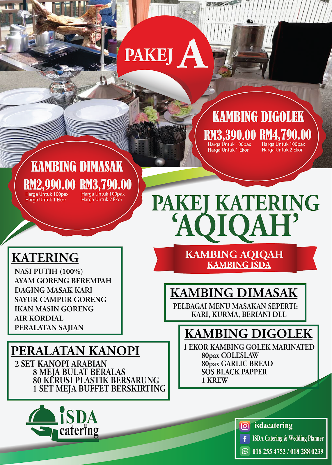 PAKEJ KATERING DOA SELAMAT DAN AQIQAH ~ ISDA Catering & Wedding Planner ...