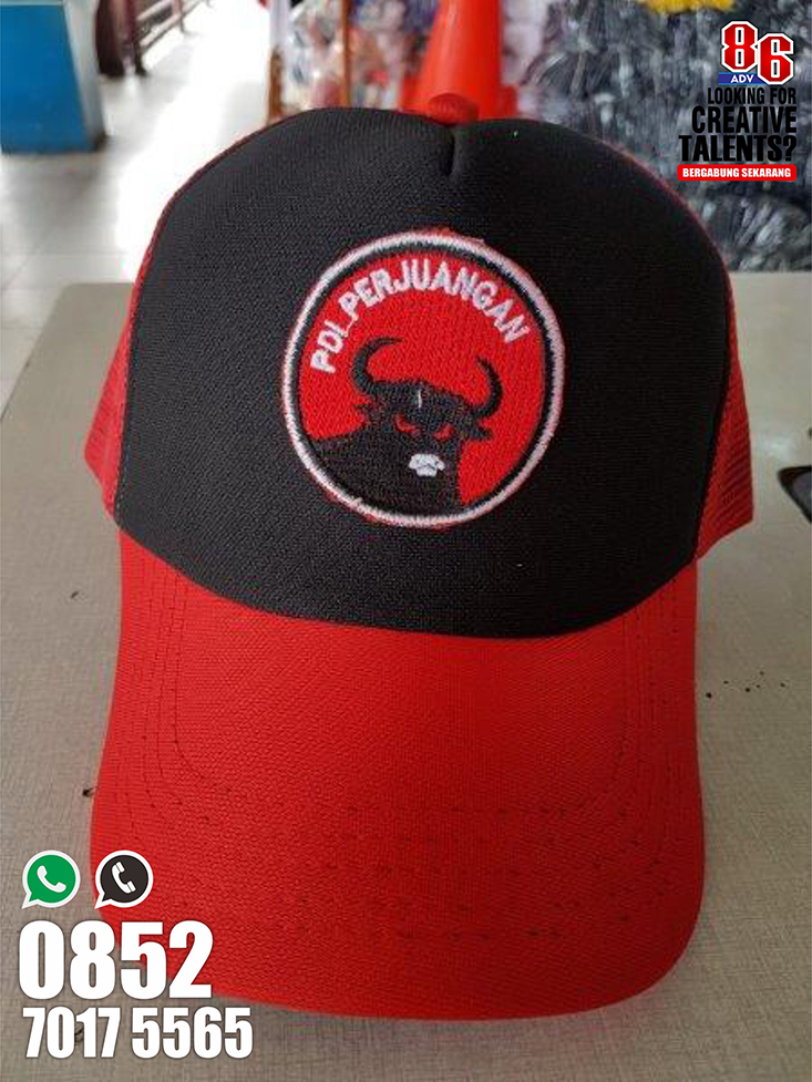 Toko 86 Advertising: TOPI PARTAI PDIP TERBARU