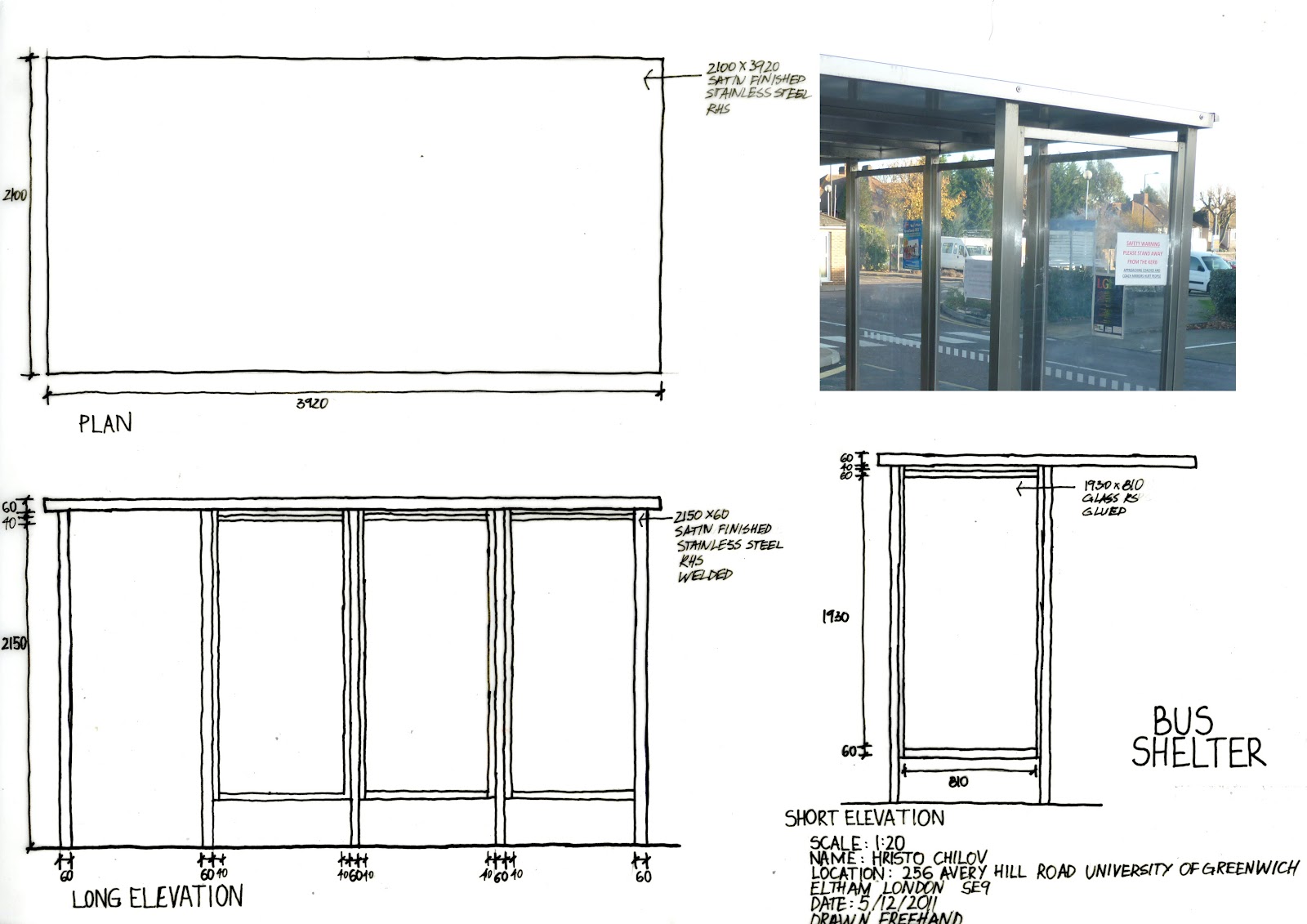 Landscape Diary: Technical drawing: Assignment N1