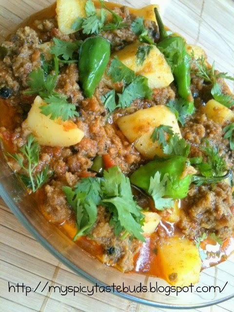 My Spicy Taste Buds: Alu Qeema