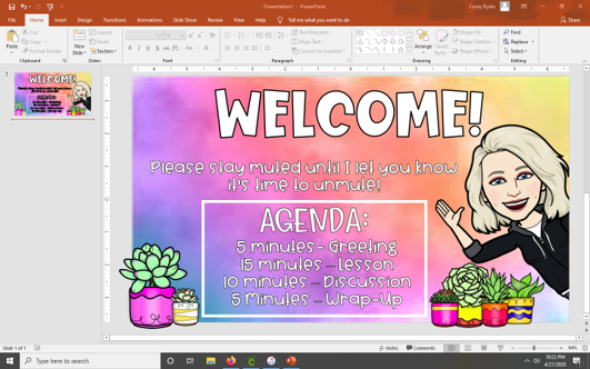 How to Use a Zoom Welcome Screen
