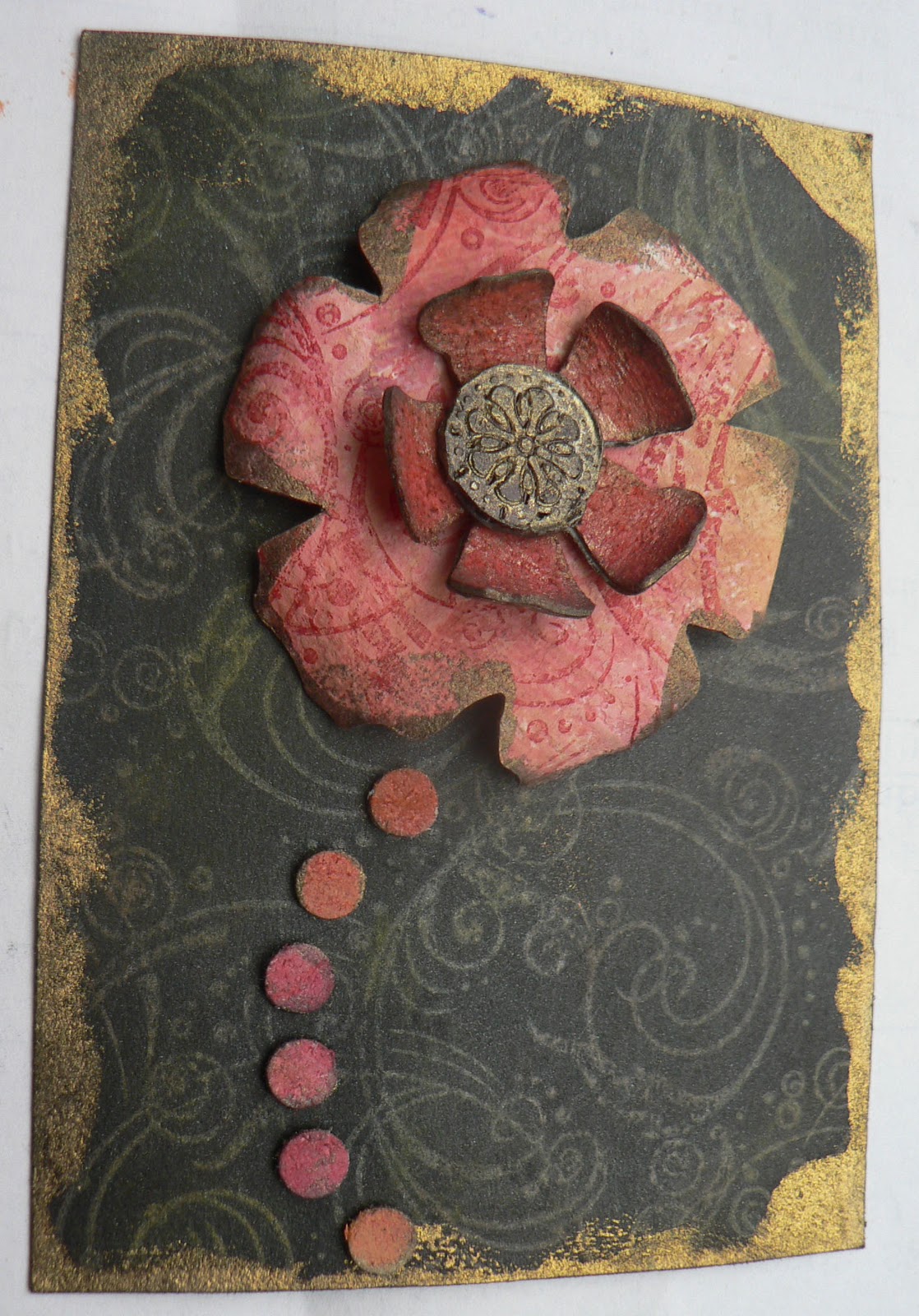 Creative Expressions: G technique ATC