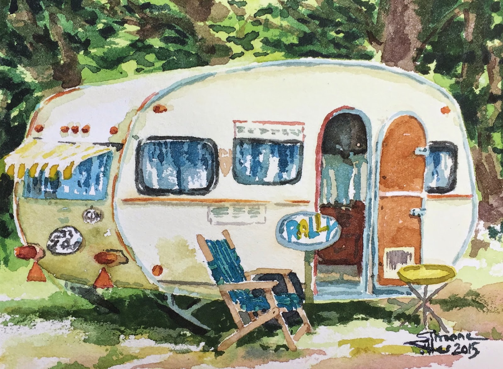 Simone Ritter Art: German 1972 Tabbert Wohnwagen