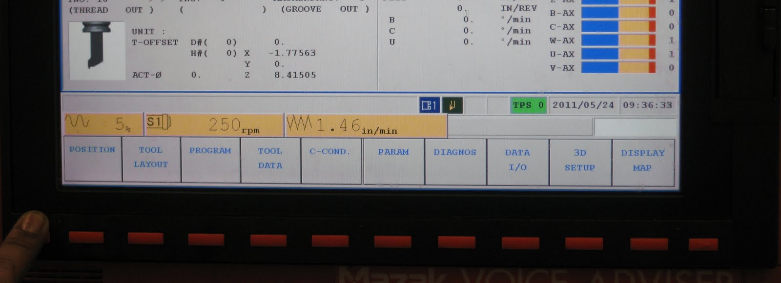 How to select tool data in Mazak Matrix Machine ~ CNC Programming