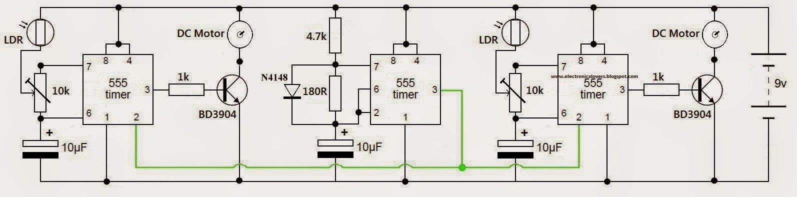 Make LFR (Line Following Robot) with Out Microcontroller ~ Electronic ...