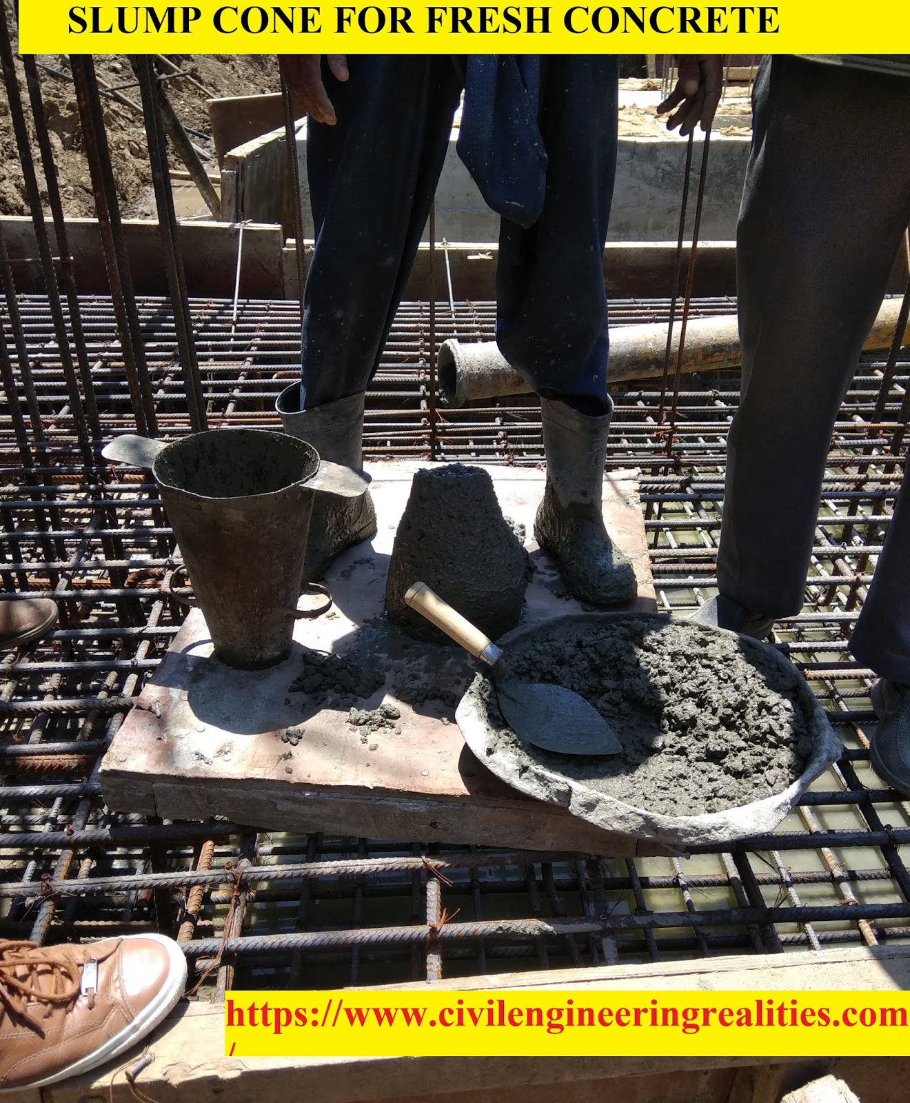 SLUMP CONE TEST OF FRESH CONCRETE?