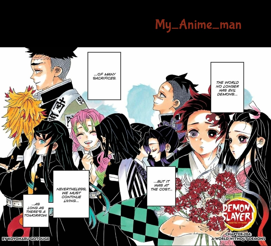 Demon Slayer Chapter 204 " A World Without Demons " is released - My ...