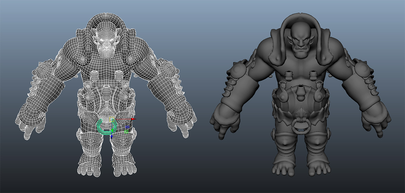 DEMI CG: Almost done with retopo....