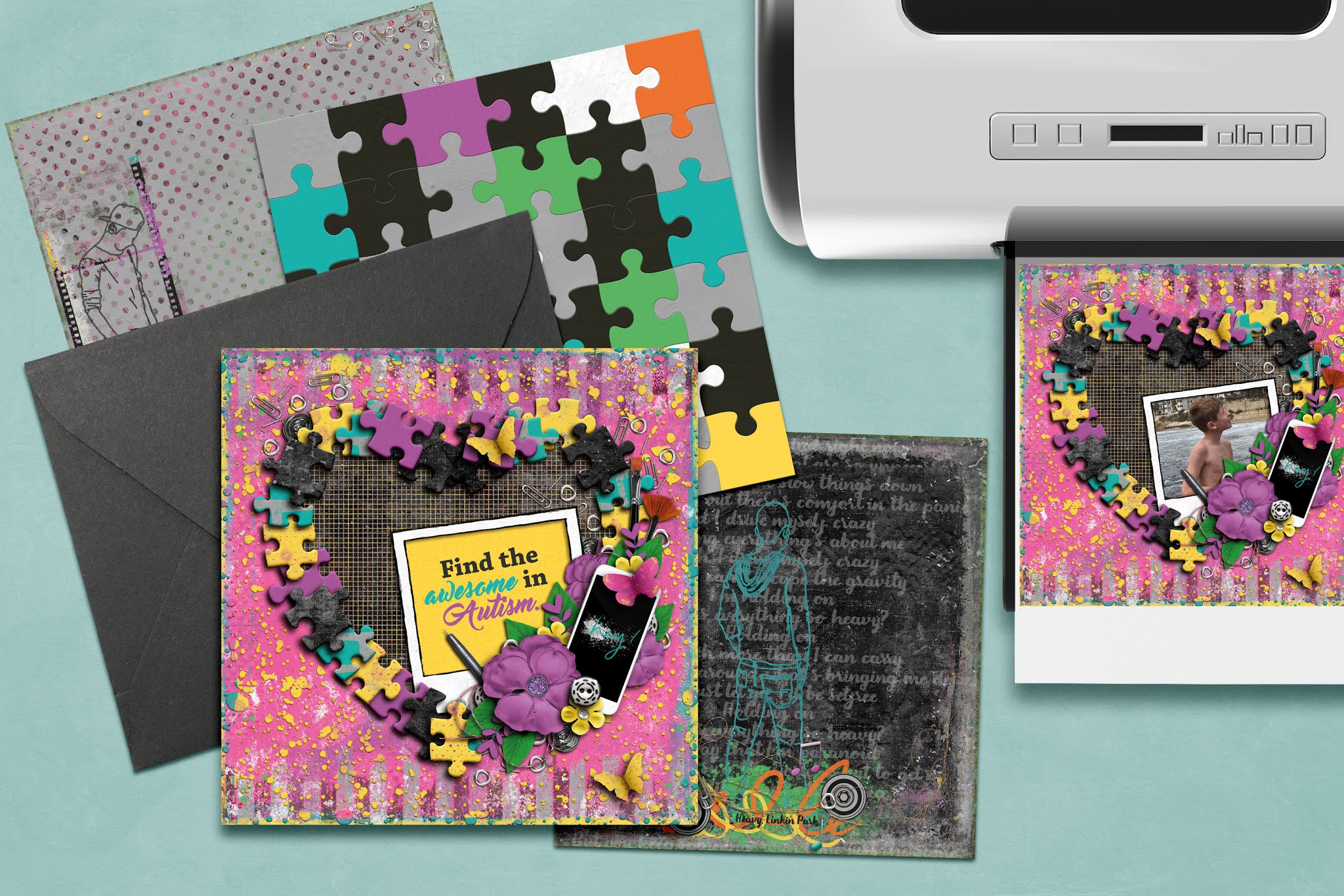 The Cherry On Top: Puzzle Pieces Templates, Autism, Optimism, Hybrid ...