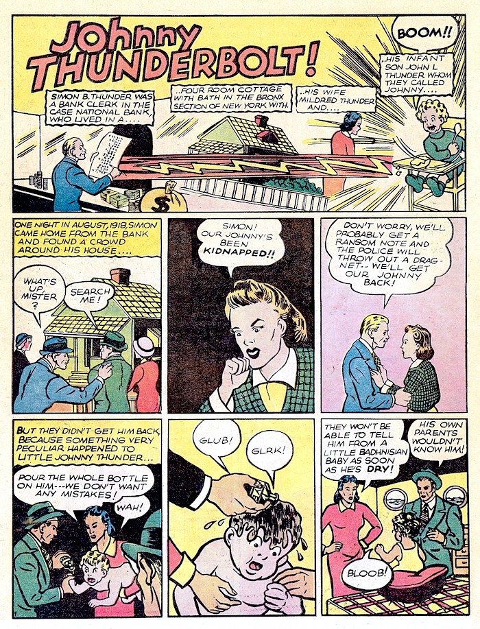 Flash Comics #1 - 1st Flash, Hawkman, Johnny Thunder - Pencil Ink