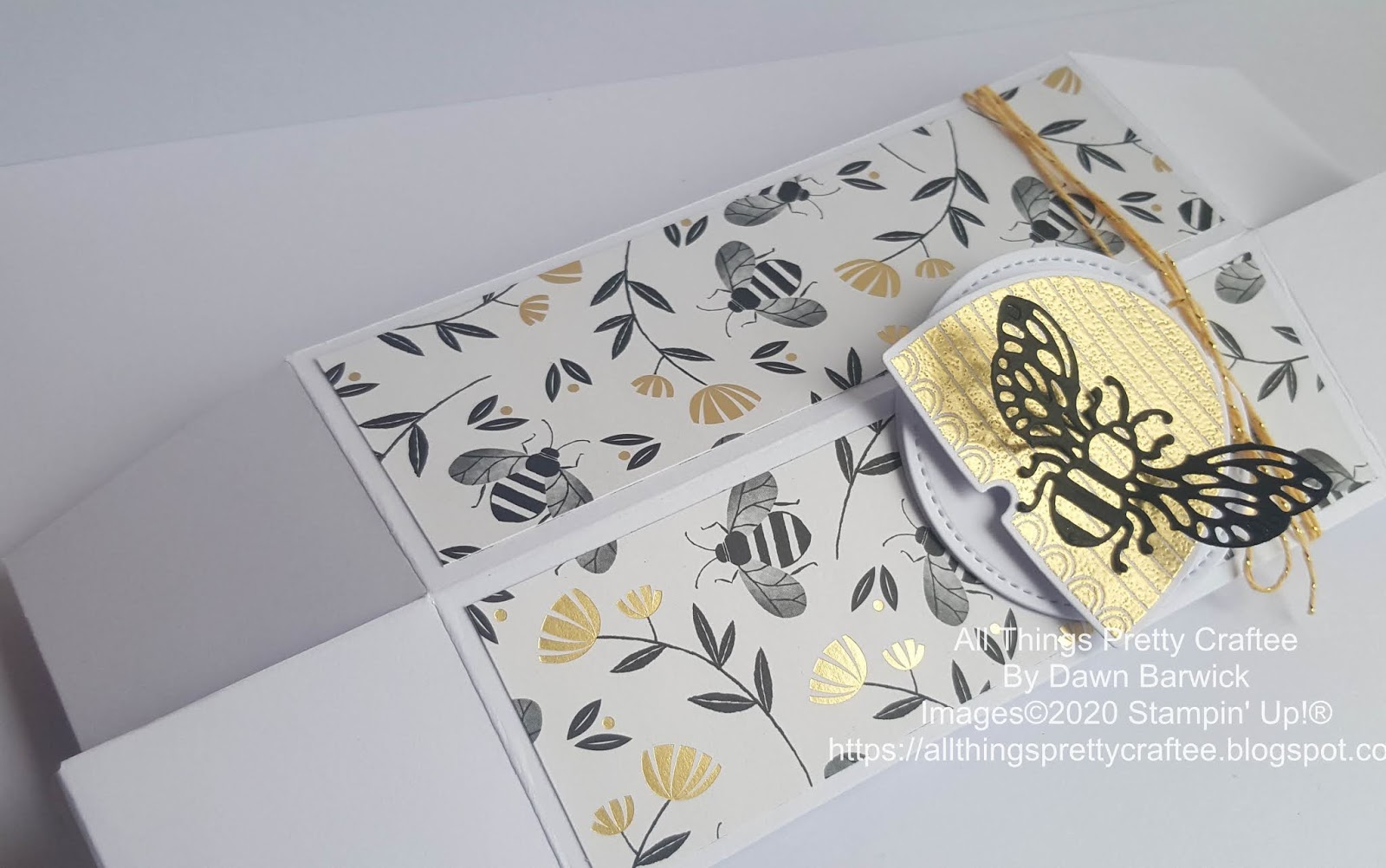 All Things Pretty Craftee: Fold Flat Honey Bee Box