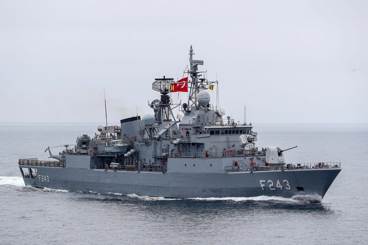 Asian Defence News: Turkish frigate TCG Yildirim sailed with Standing ...