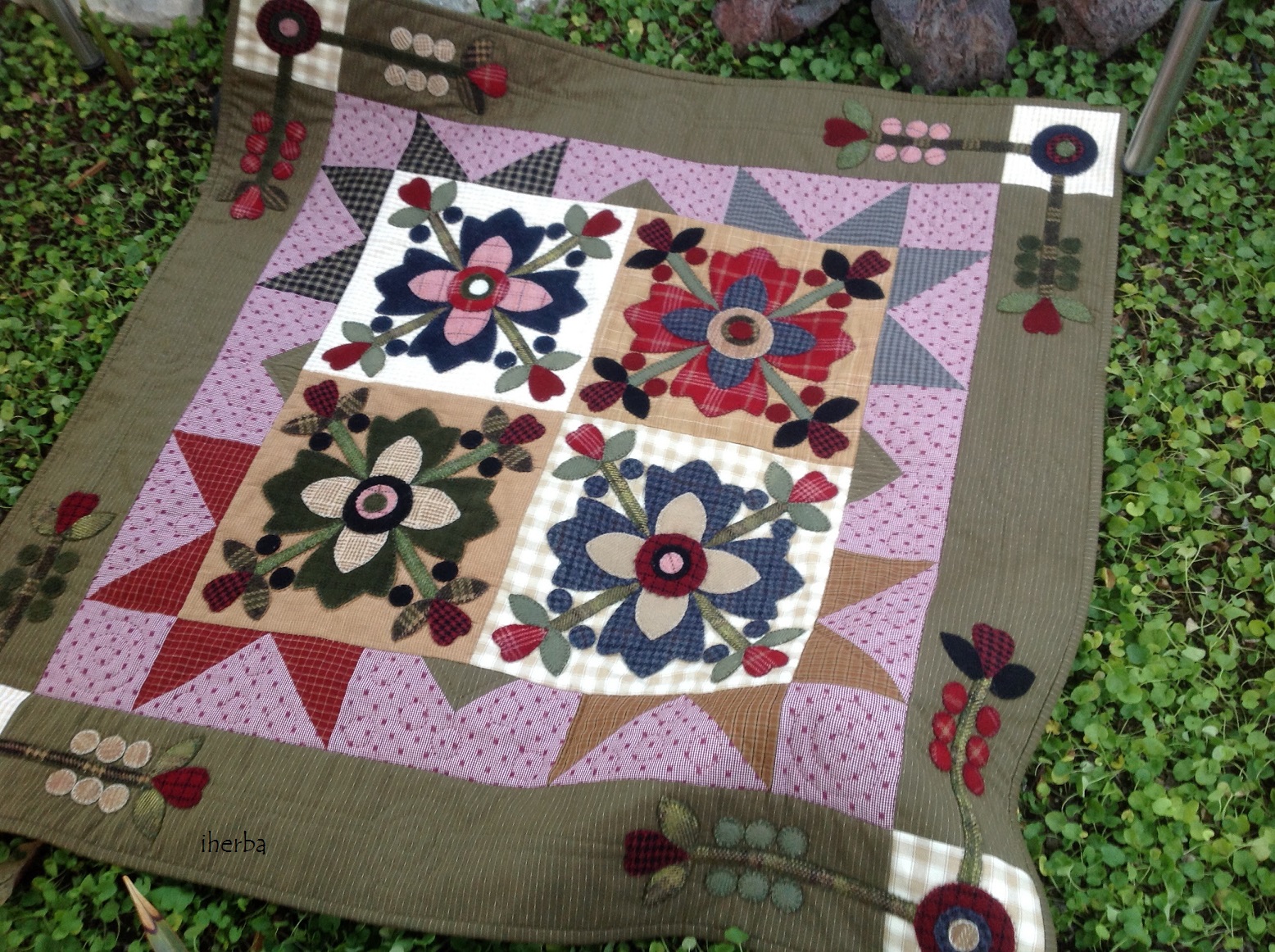 El Mundo de las Creaciones de iherba: Quilt Country Whig Rose