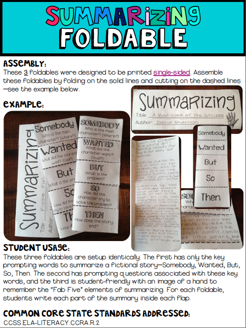 Crystal's Classroom: Reading Foldables