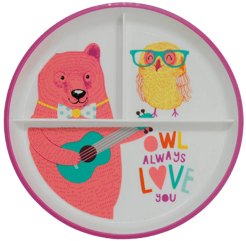 My Owl Barn: Forest Friends and Floral Design Kid's Dinnerware by Circo